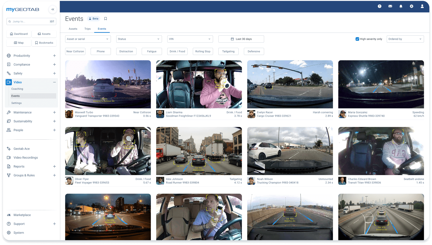 Fleet Dash Cams for Trucks and Commercial Vehicles | Geotab